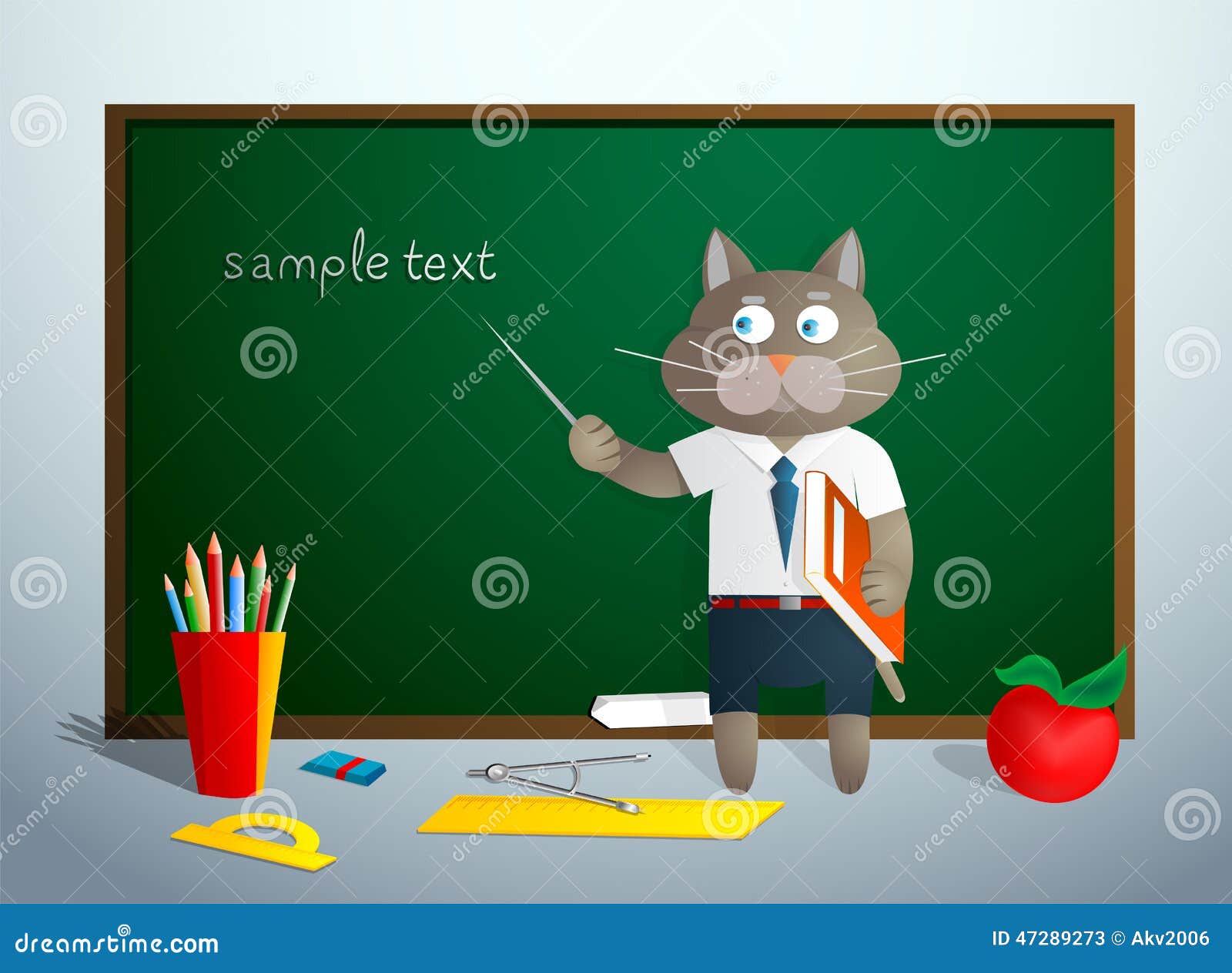 Back to school stock vector. Illustration of classroom - 47289273
