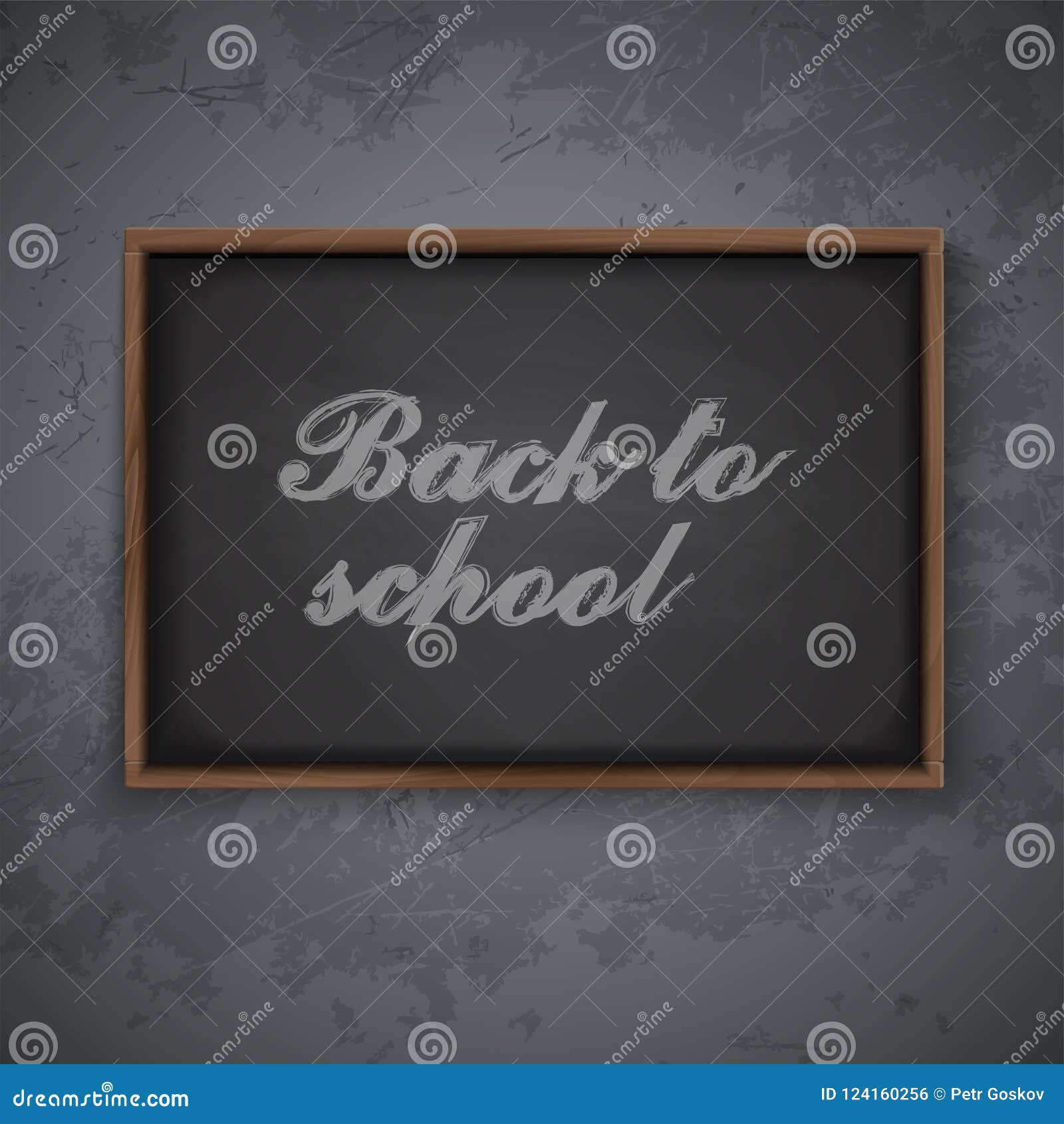Back to School Chalkboard stock vector. Illustration of chalkboard ...