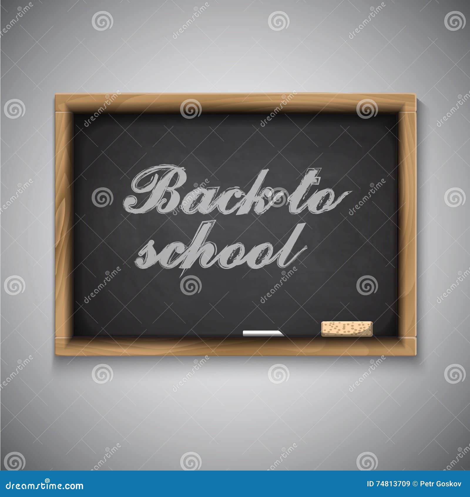 Back To School Chalkboard Background Stock Vector - Illustration of ...