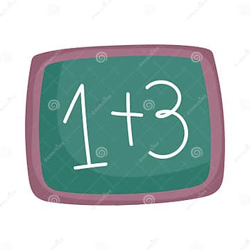 Back To School Chalkboard with Math Examples Arithmetic Stock Vector ...