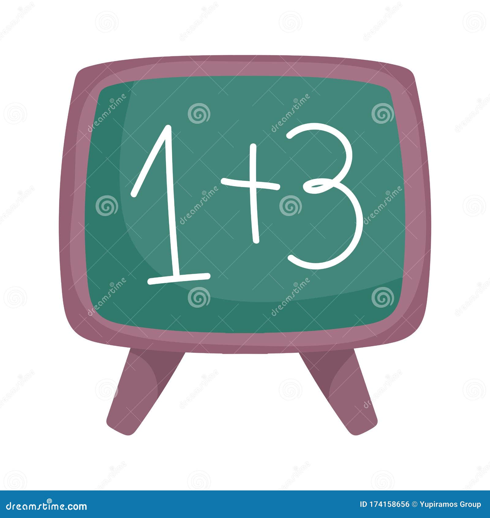 Back To School Chalkboard with Math Examples Stock Vector ...