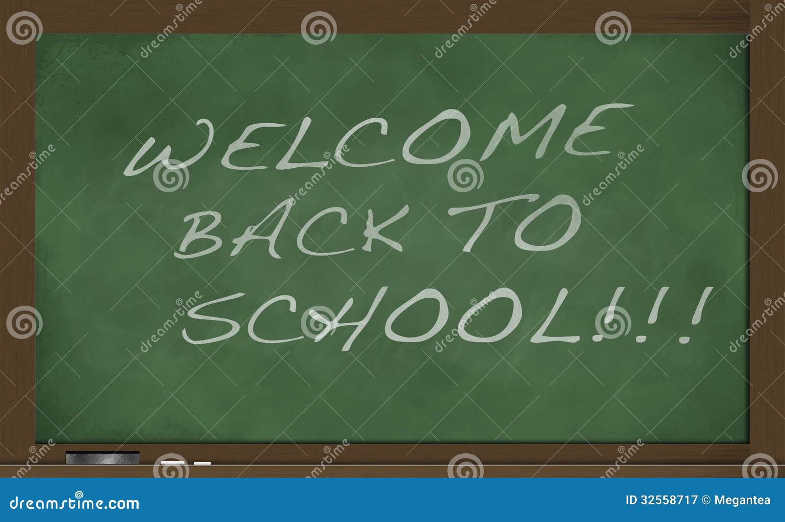 Back To School Chalkboard stock illustration. Illustration of learning ...