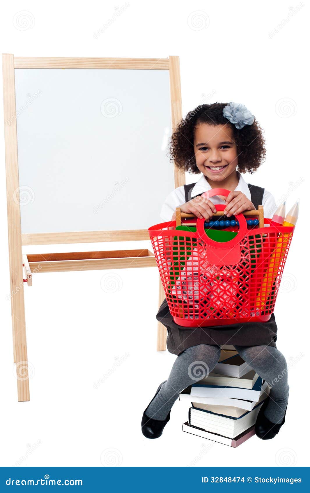 Back To School. Charming Smiling Student. Stock Photo - Image of cute ...