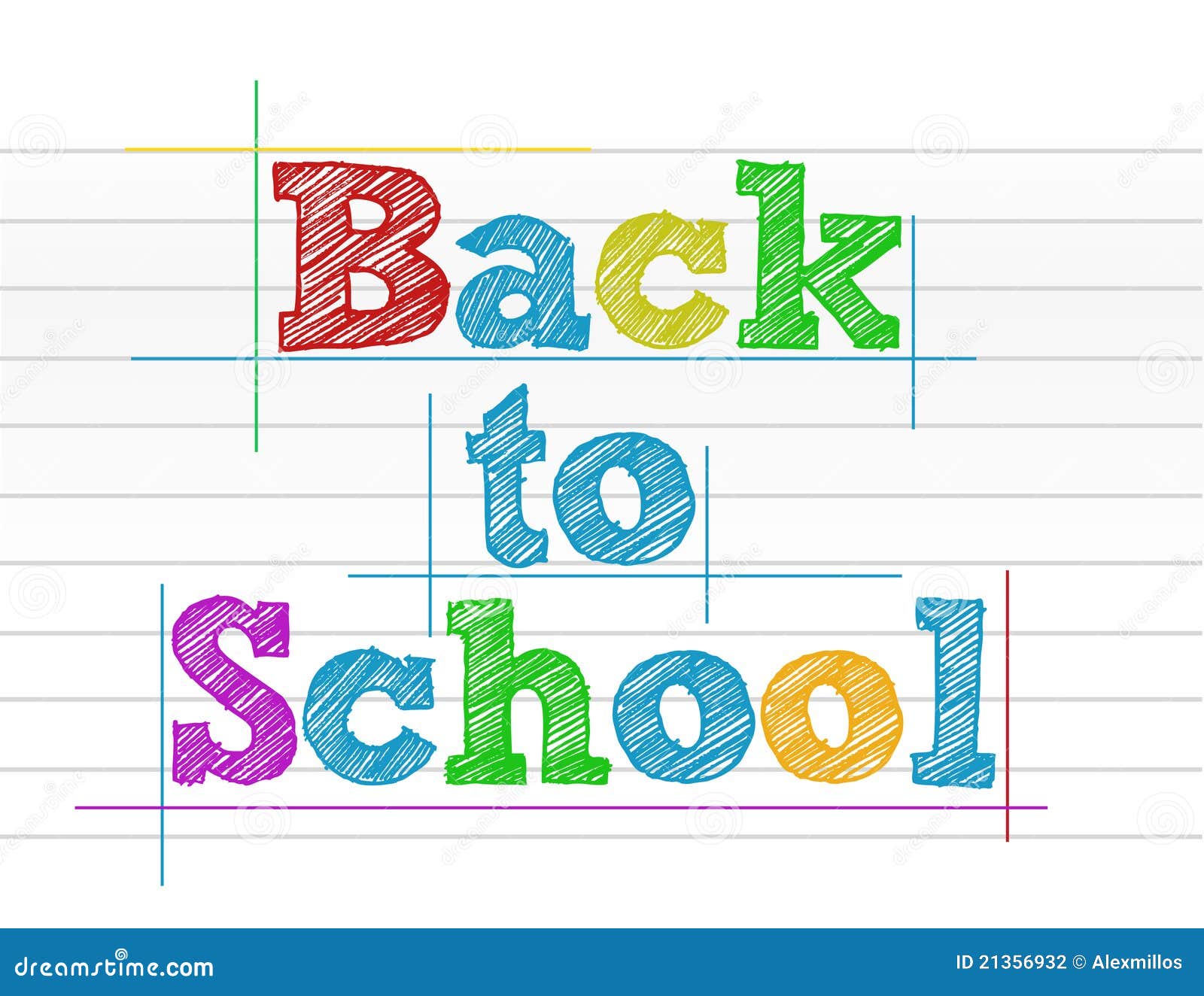 Back To School Color Illustration Stock Vector - Illustration of bright ...