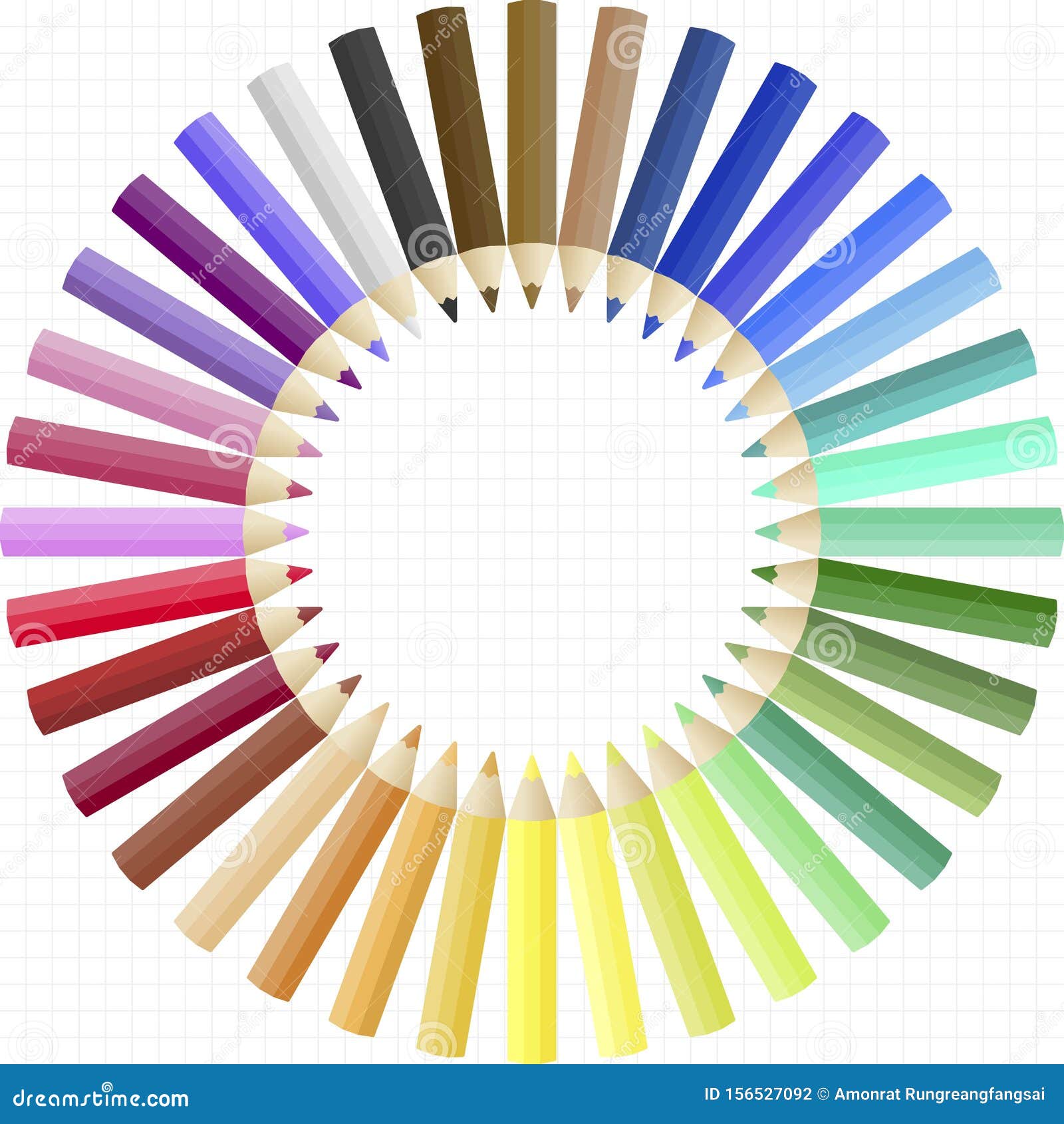 Back To School, Colored Pencil Poster Template Stock Vector ...