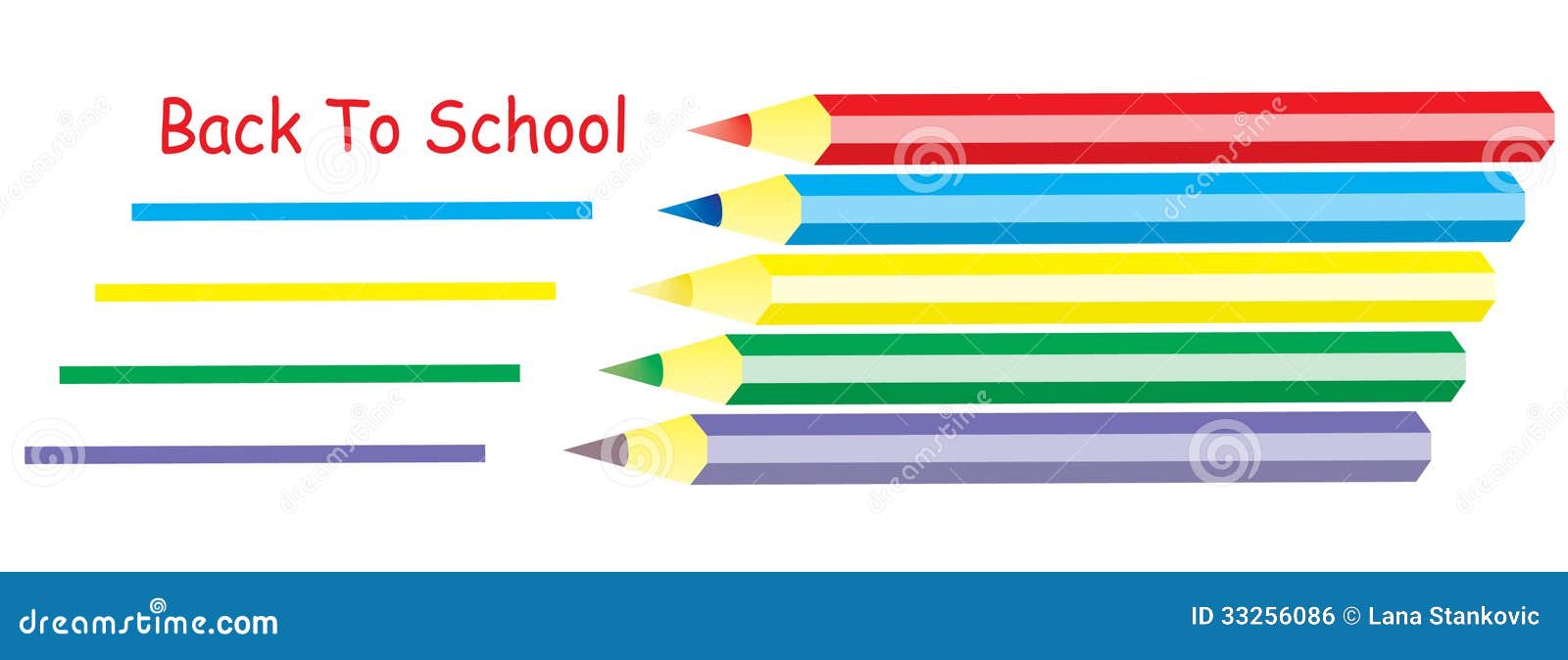 Back To School Colours stock illustration. Illustration of school ...