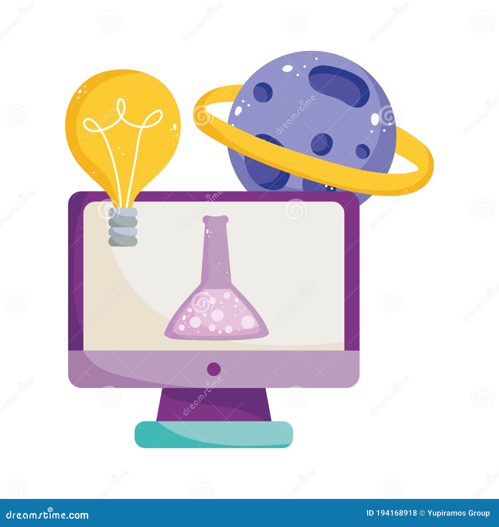 Back To School, Computer Chemistry Flask Planet Science Elementary ...