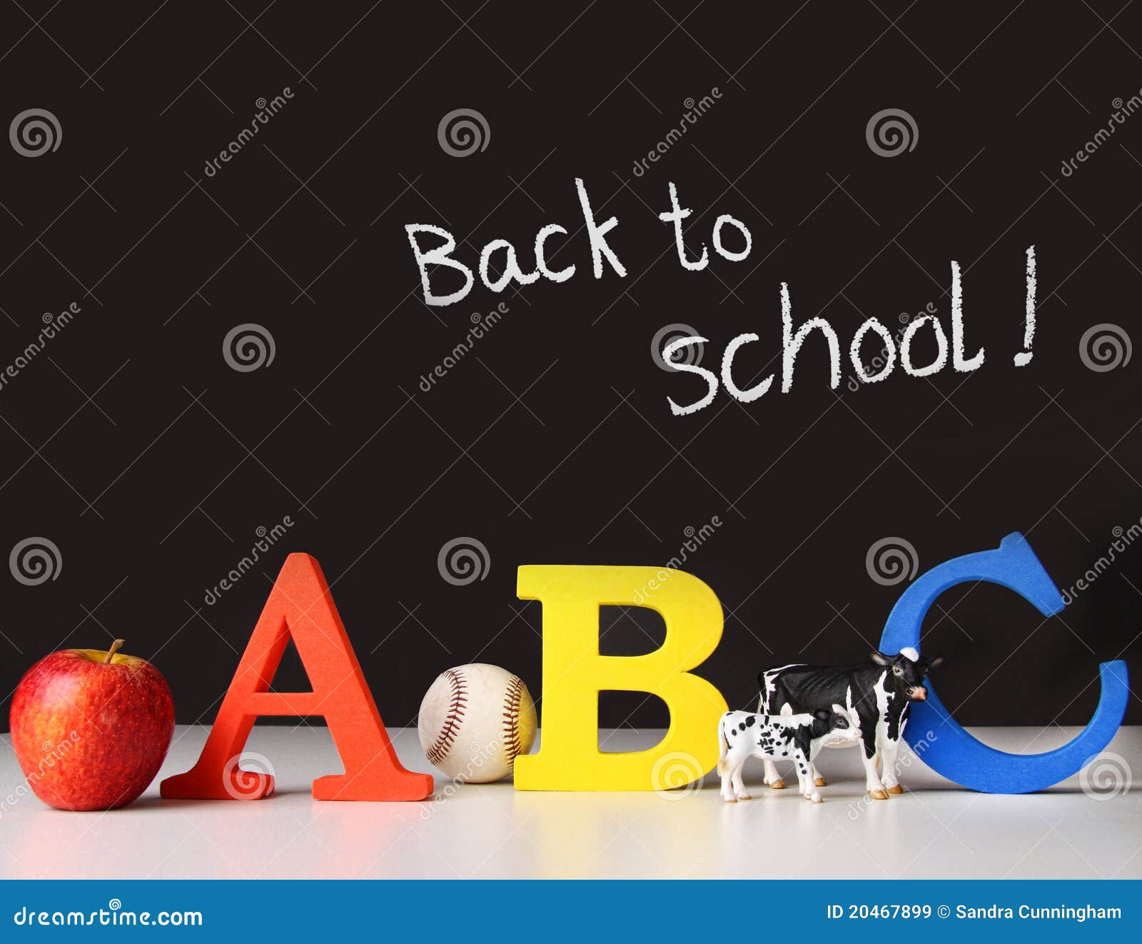 Back To School Concept with Abc Letters Stock Image - Image of ...
