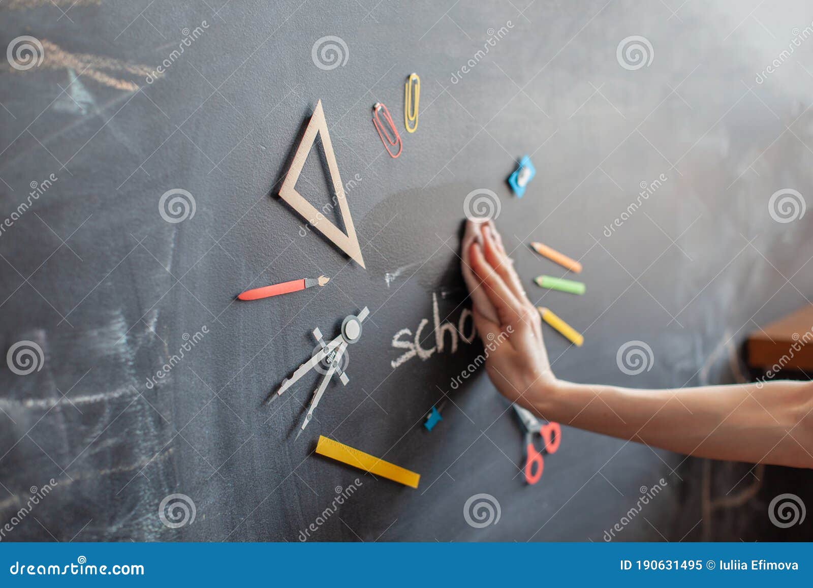 Back to school concept. stock image. Image of elearning - 190631495