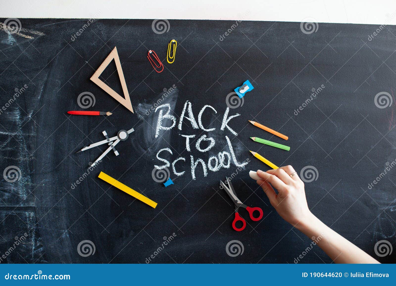 Back to school concept. stock photo. Image of cutout - 190644620