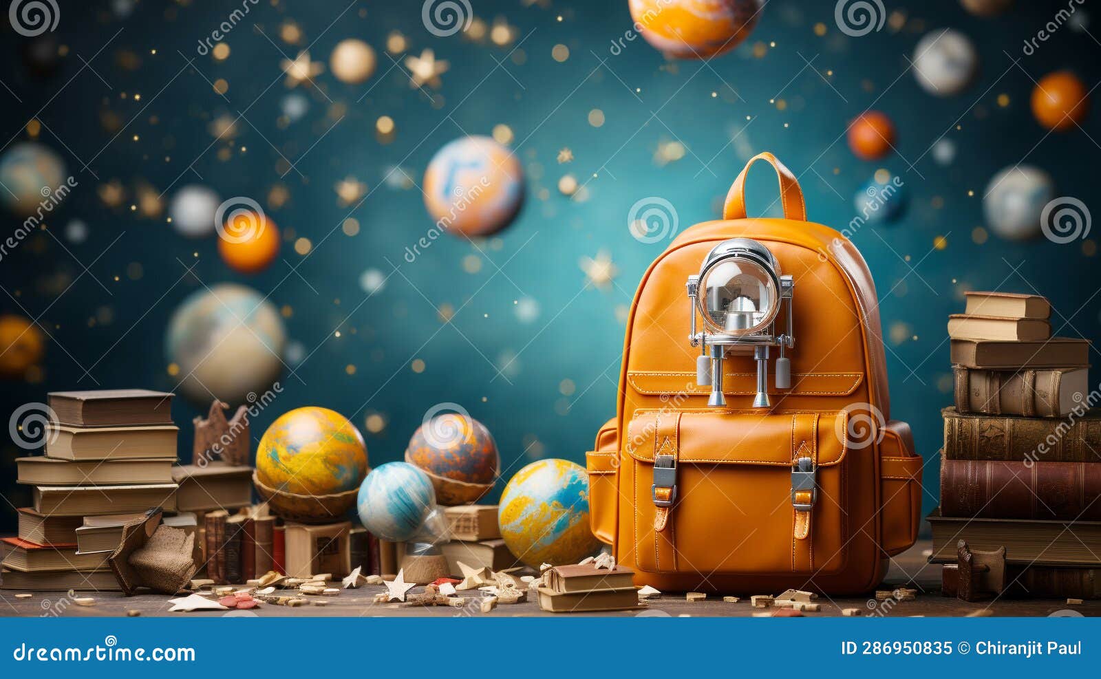 Back To School Concept with Backpack and Space for Text Stock Image ...