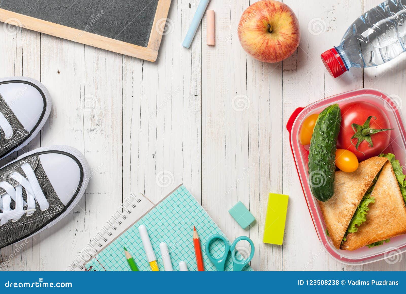 Back to school concept stock photo. Image of notepad - 123508238