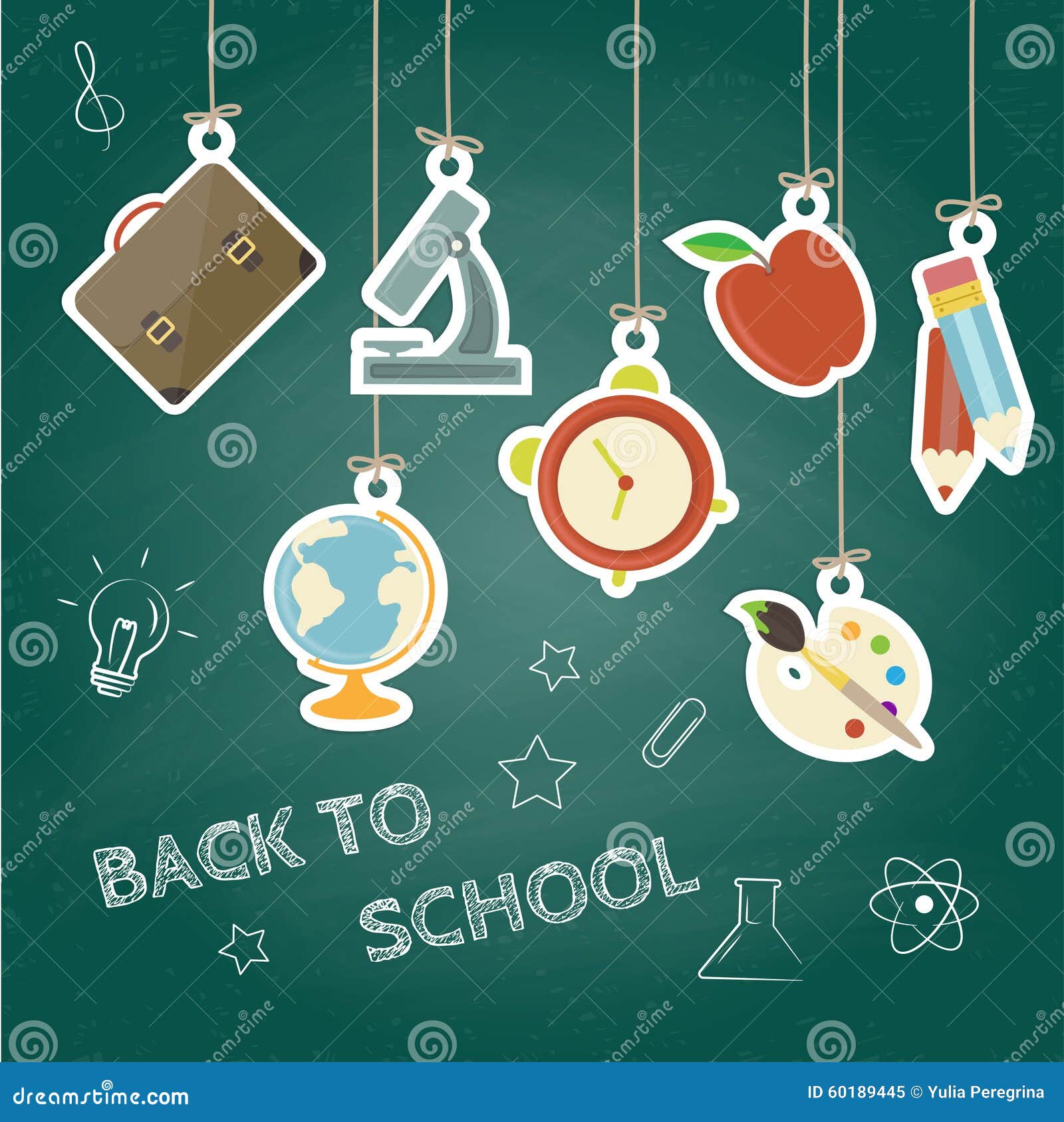 Spelling Bee With ABC Chalkboard Royalty-Free Cartoon | CartoonDealer ...