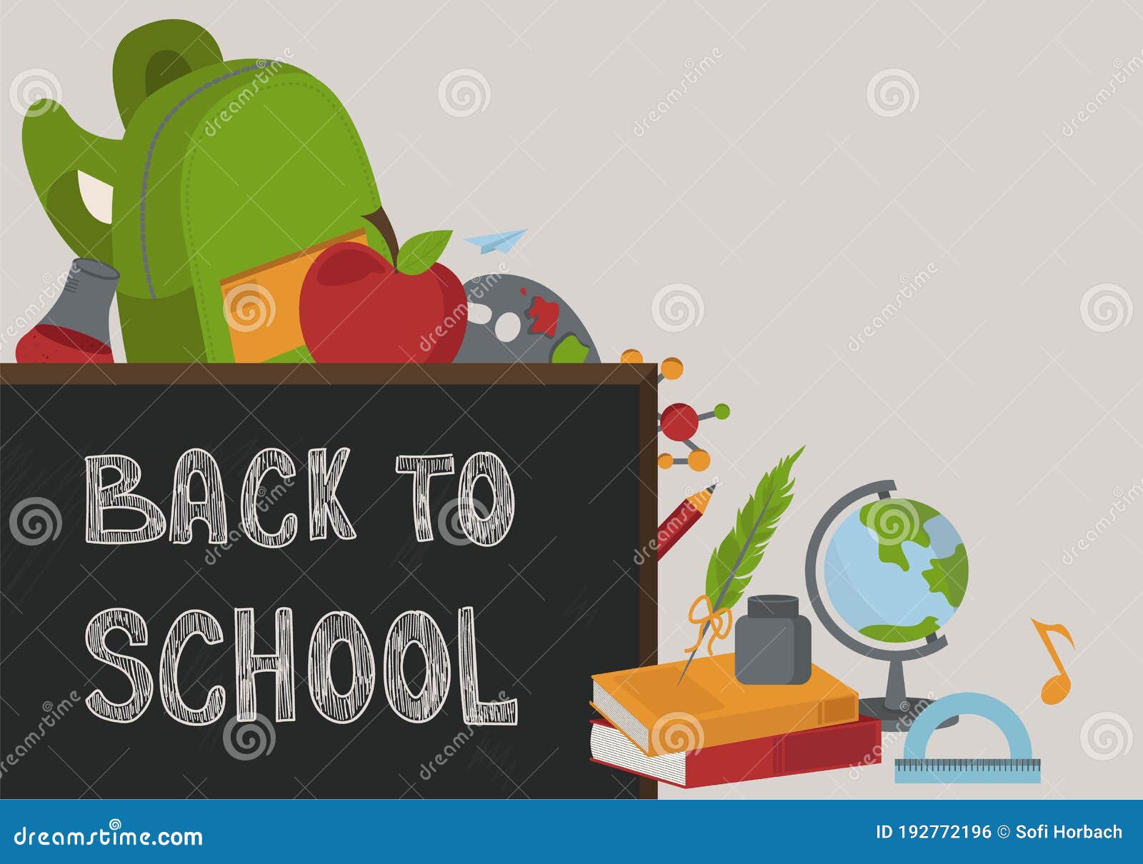 Back To School Concept Illustration Lesrning, Education Art ...