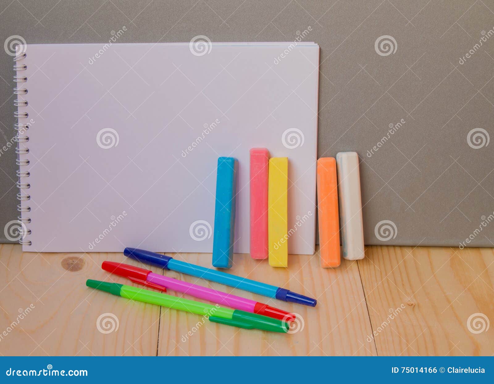 Back To School Concept, a Pen, Notepad, Chalk Stock Photo - Image of ...