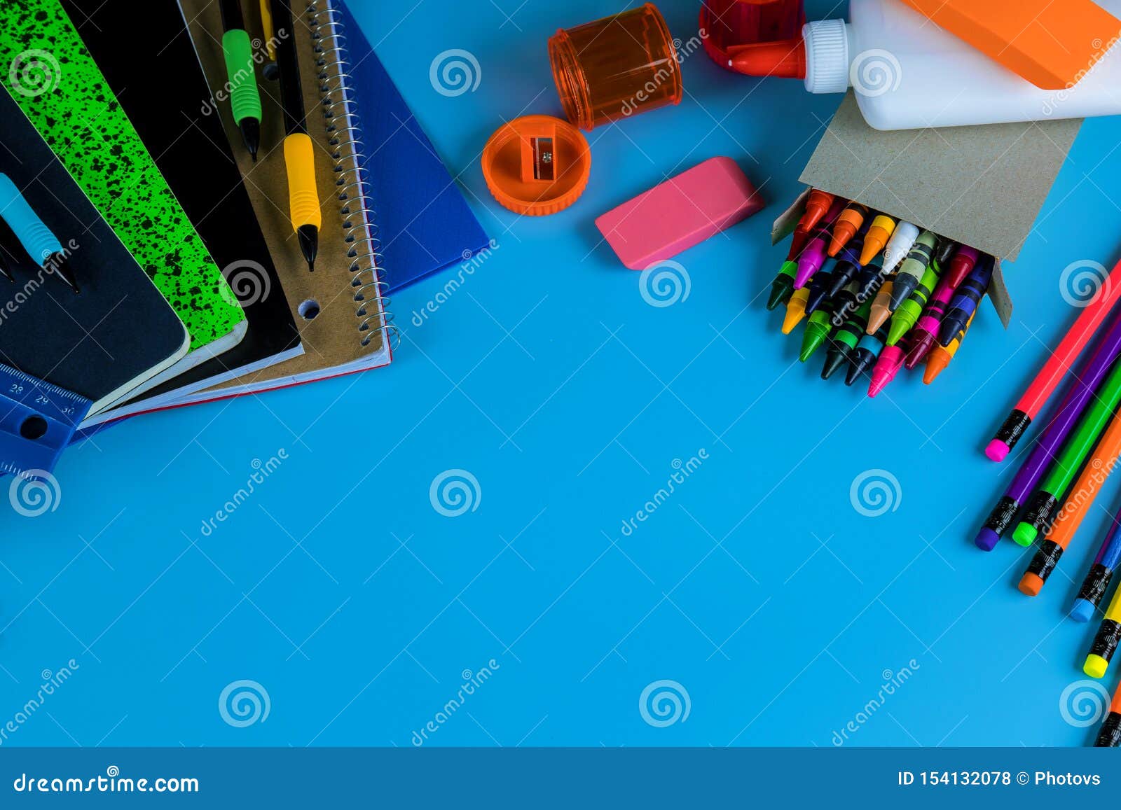 Back To School Concept, Student Stuff for School Stock Photo - Image of ...