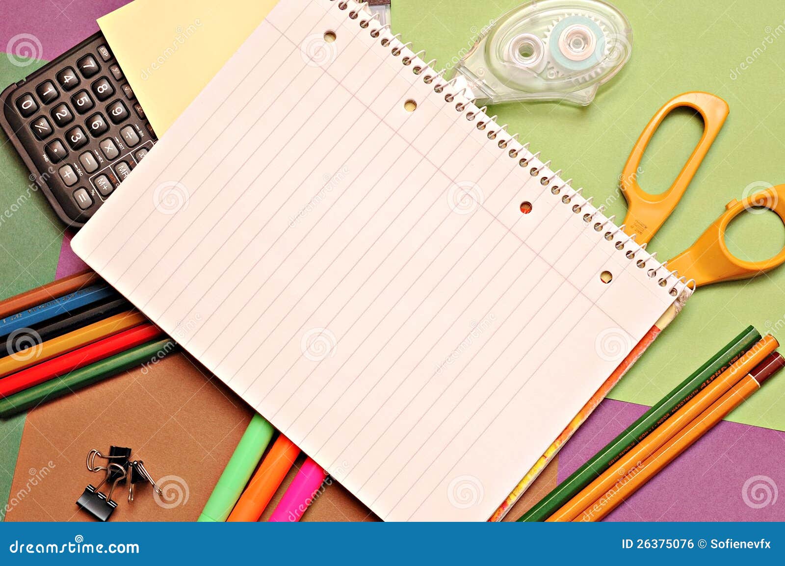 Back to School copy book stock photo. Image of library - 26375076