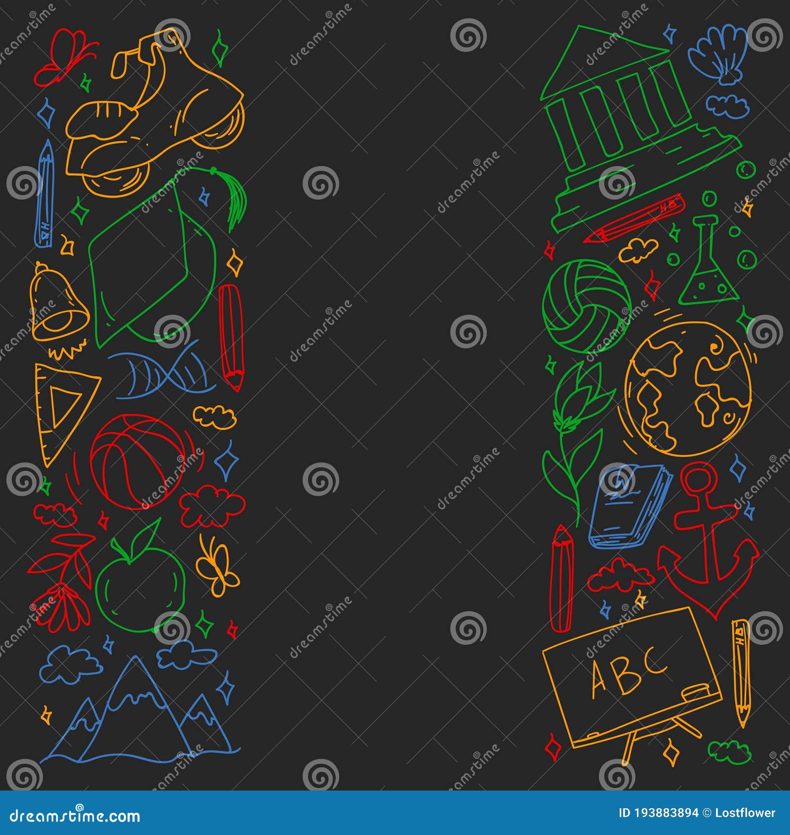 Back To School. Creativity and Imagination. Stock Vector - Illustration ...