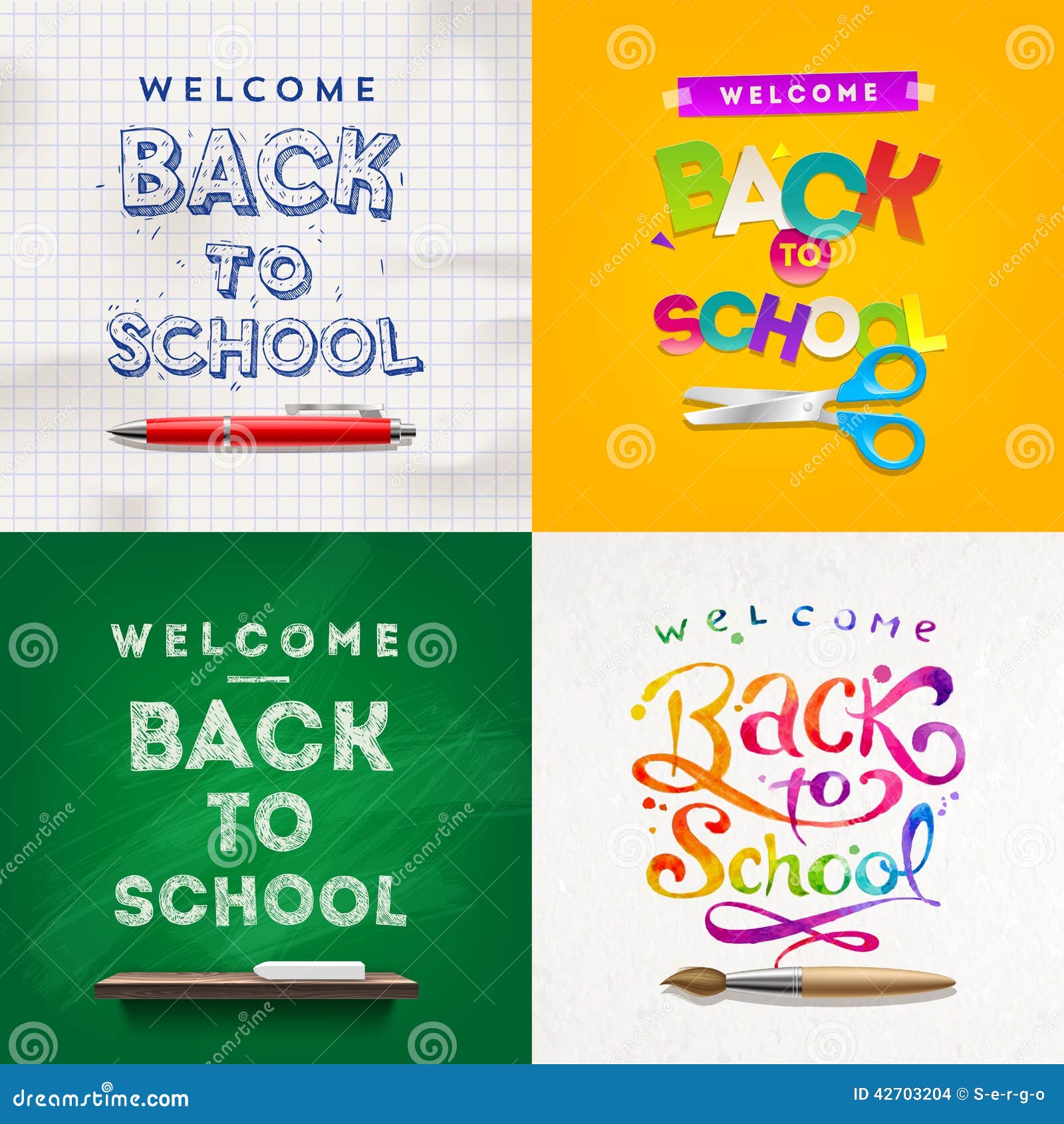 Back to school design stock vector. Illustration of color - 42703204
