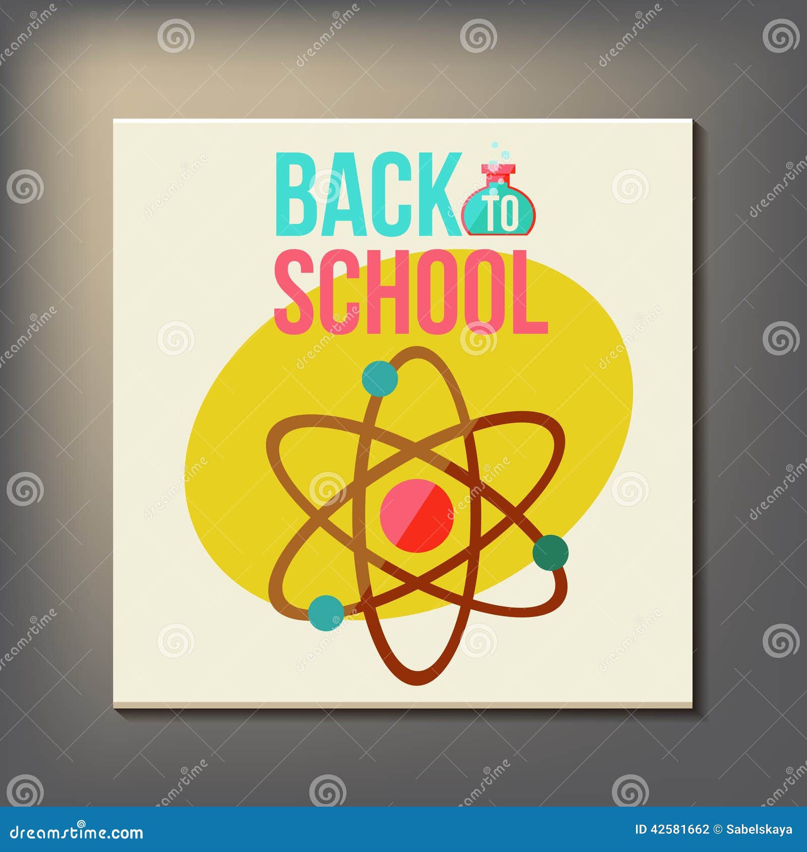 Back To School Design Template Stock Vector - Illustration of color ...