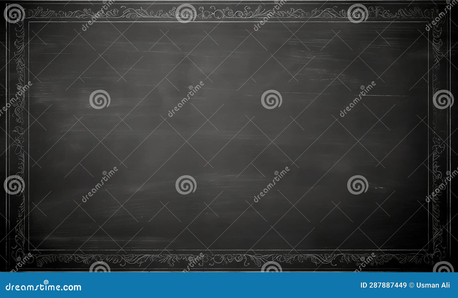 Back To School Designs: Classic Chalkboard Border at Its Finest. AI ...