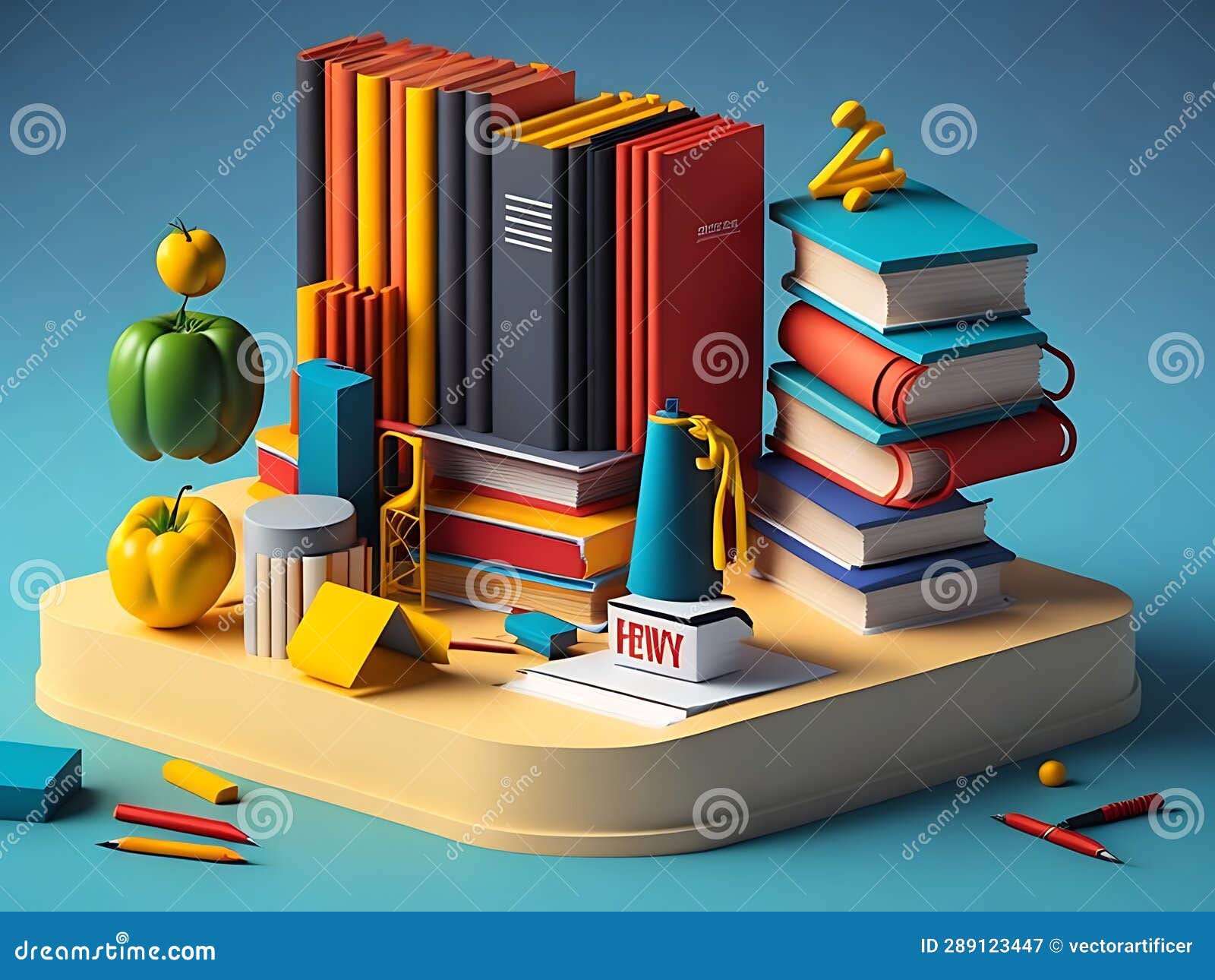 Back To School Education Background Concept with School Accessories and ...