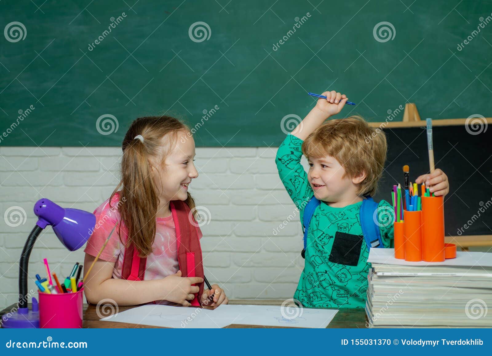 Ready To Study. Education And Knowledge. Child Study Bilogy Lesson ...