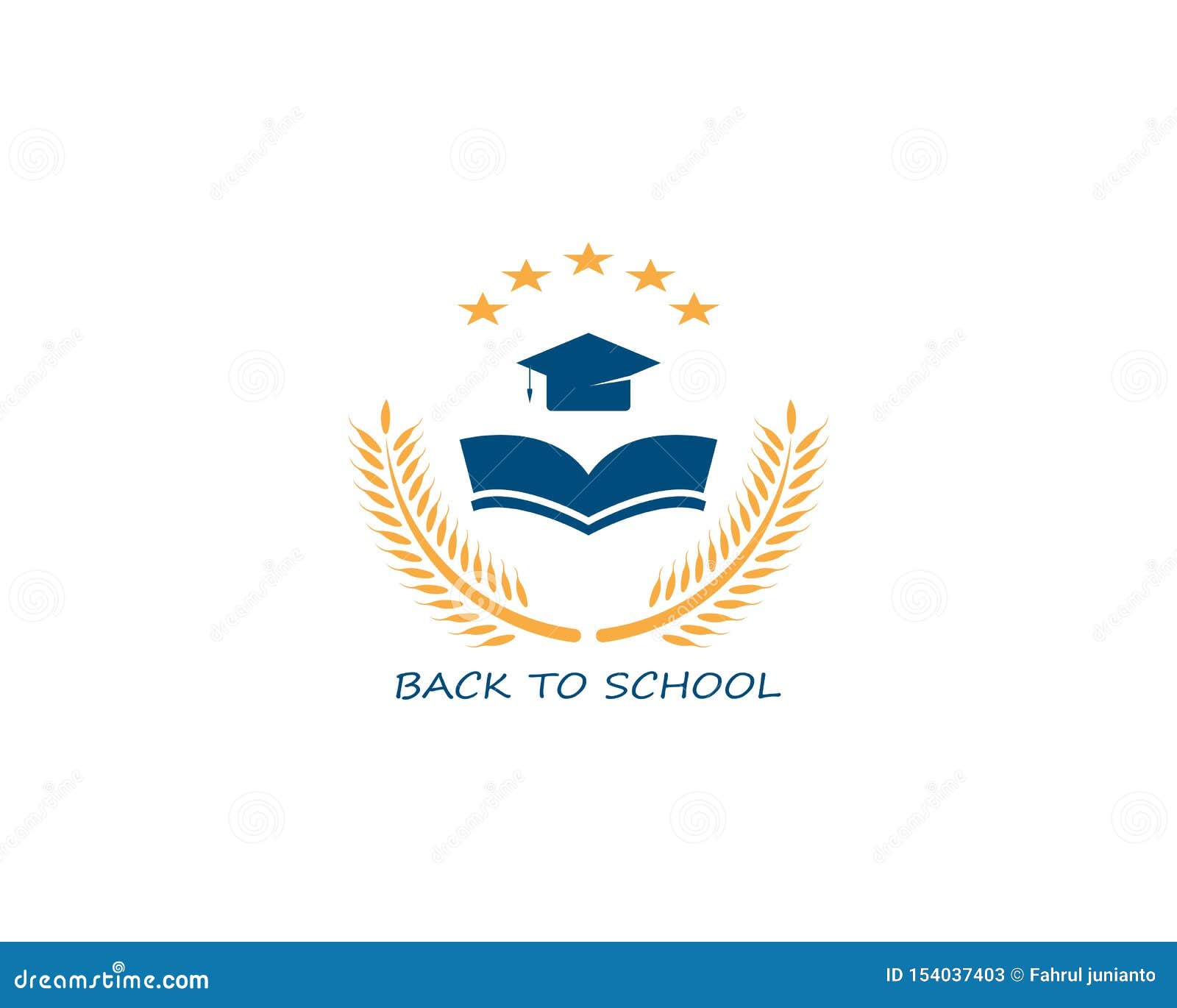 Back To School Education Logo Vector Stock Vector - Illustration of ...