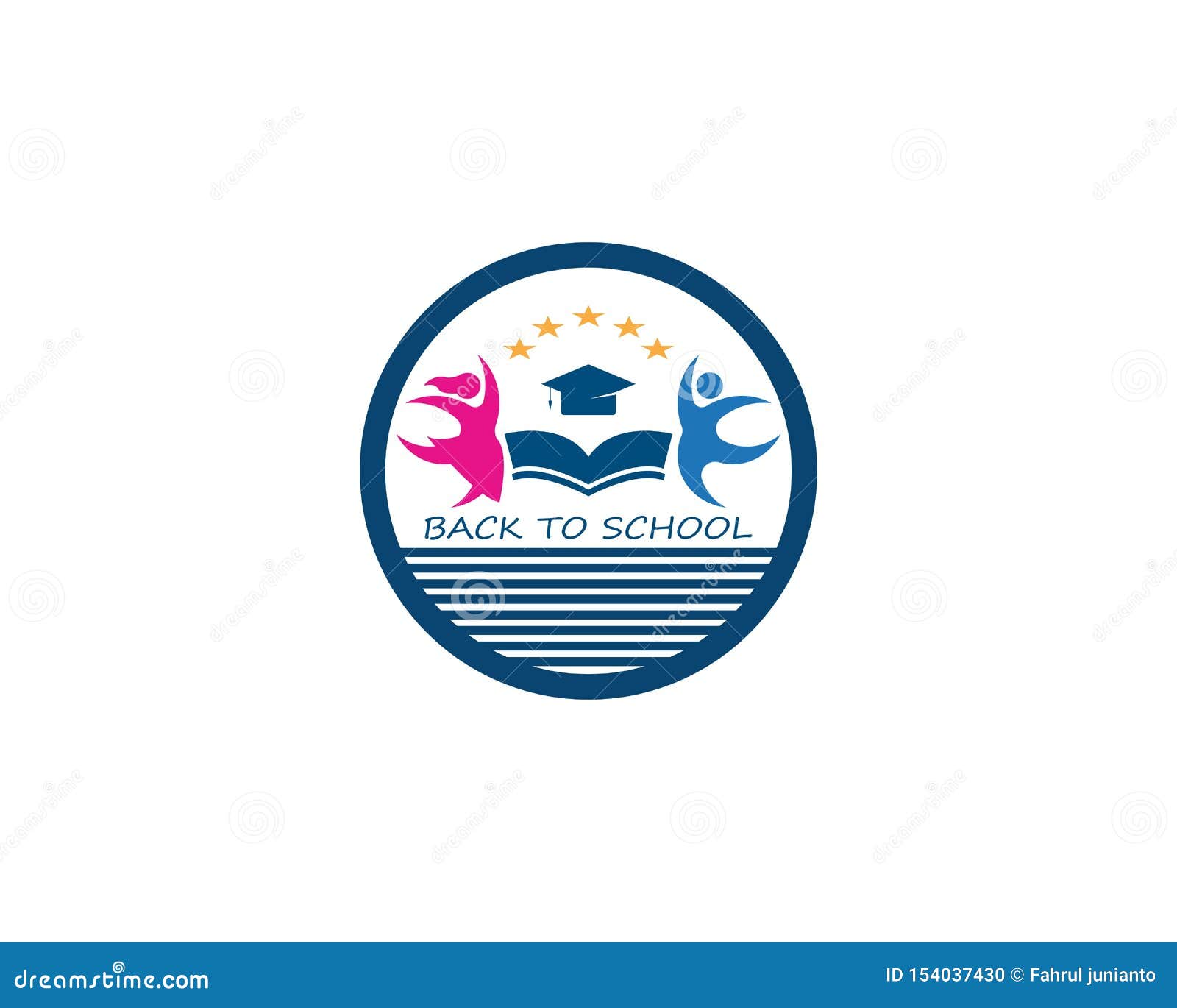 Back To School Education Logo Vector Stock Vector - Illustration of ...