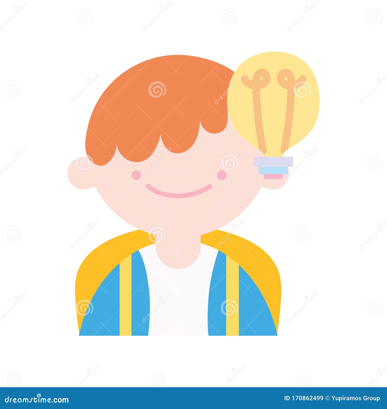 Back To School Education Student Boy Idea Creativity Stock Vector ...