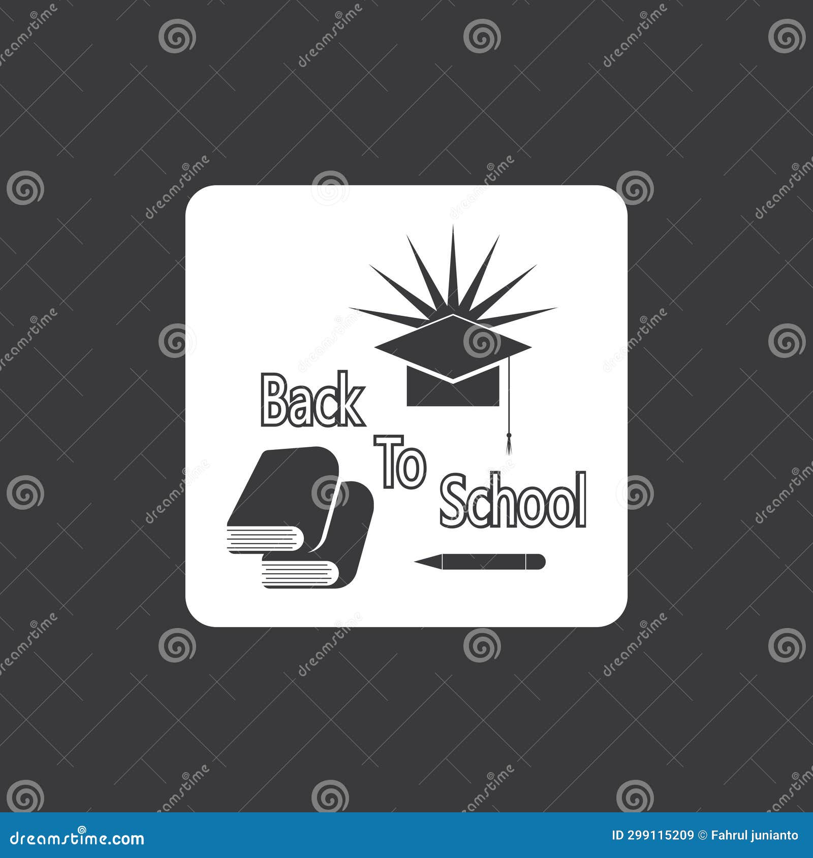 Back To School Education University Logo Design Illustration Stock ...