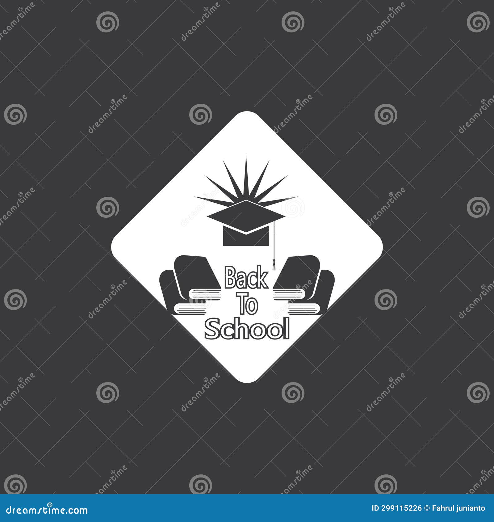 Back To School Education University Logo Design Illustration Stock ...