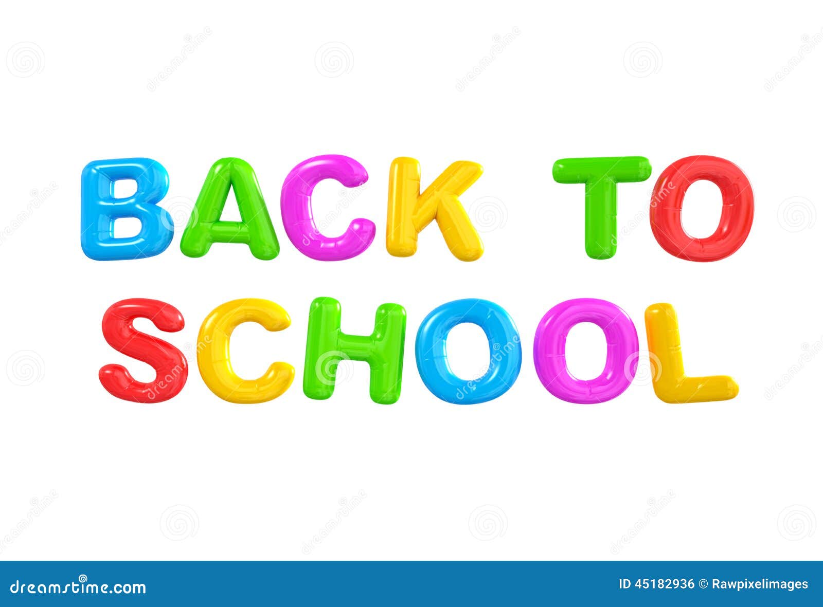 Back To School English Multi Coloured Alphabet Stock Photo - Image of ...