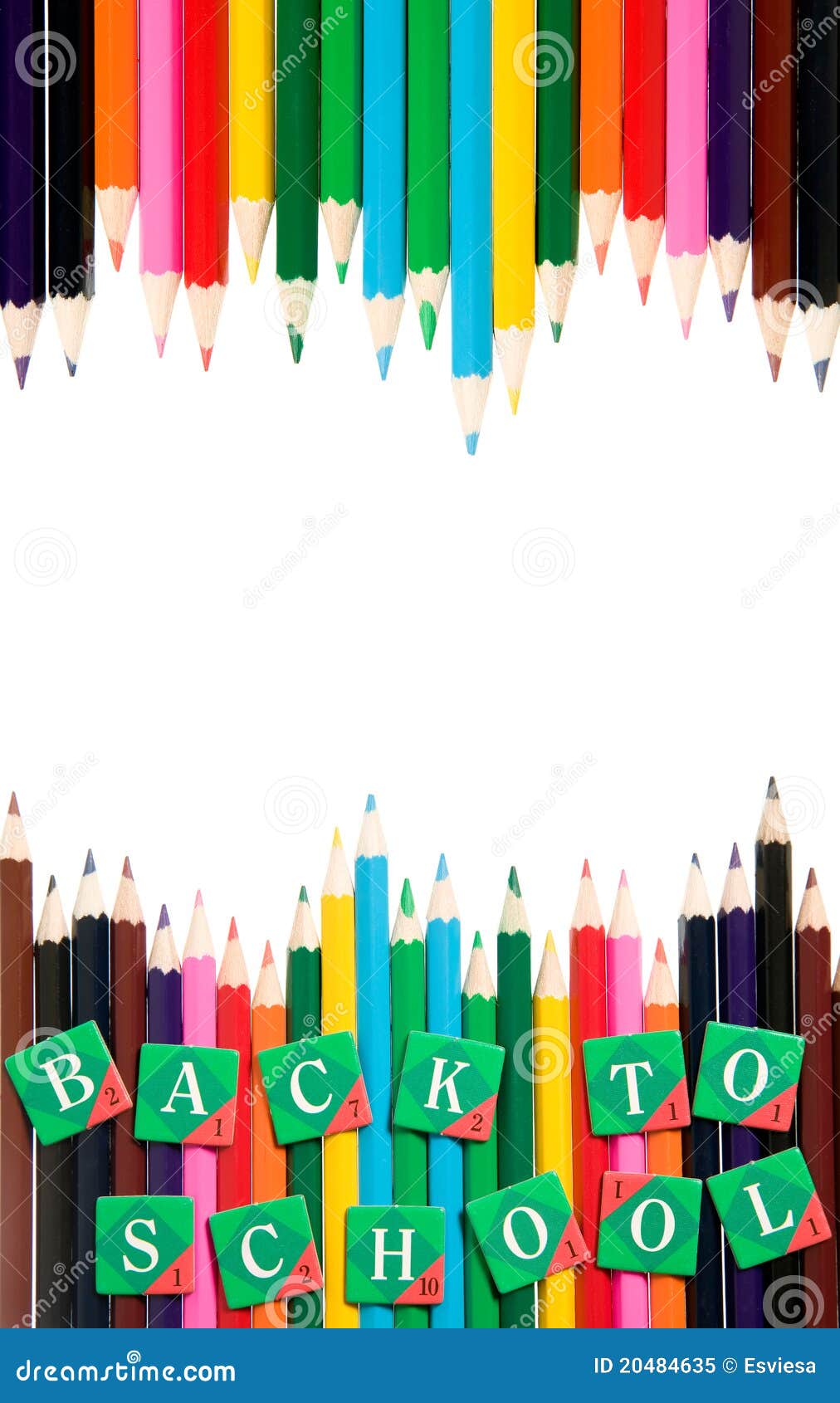 Back To School Frame, Education Concept Stock Image - Image of colored ...