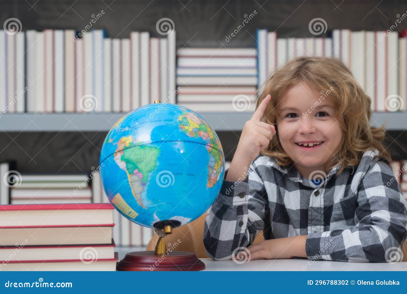 Back To School. Funny Little Child from Elementary School with Book ...