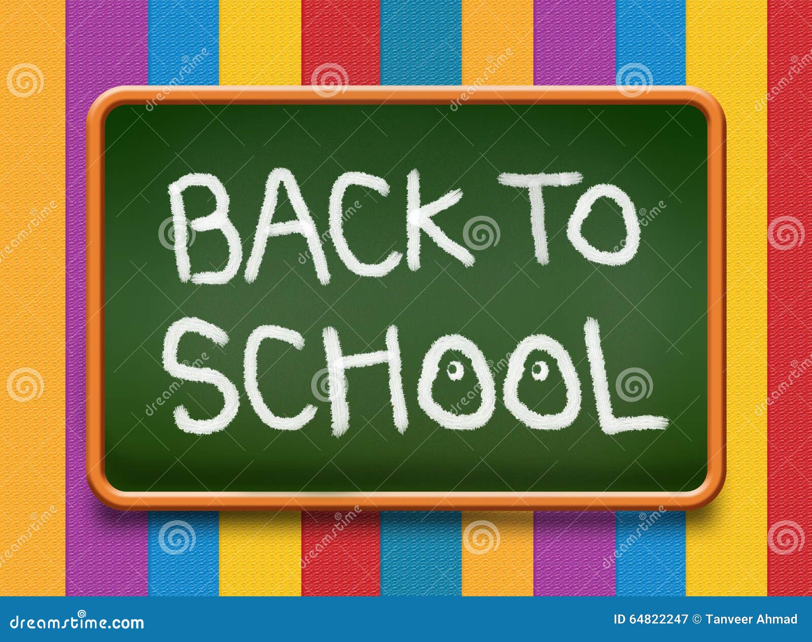 Back To School Green Color Board Stock Image - Image of education, desk ...