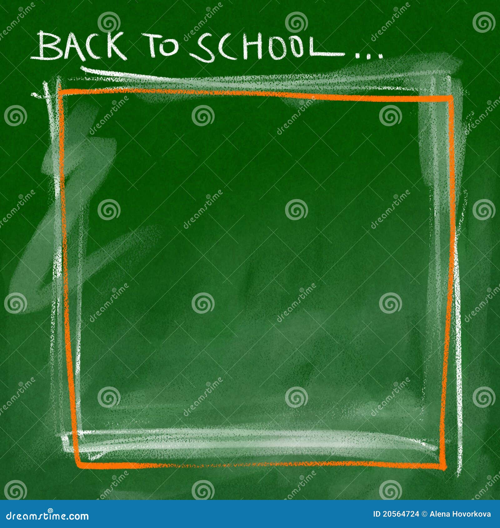 Back To School - Green Smeary Border Stock Illustration - Illustration ...