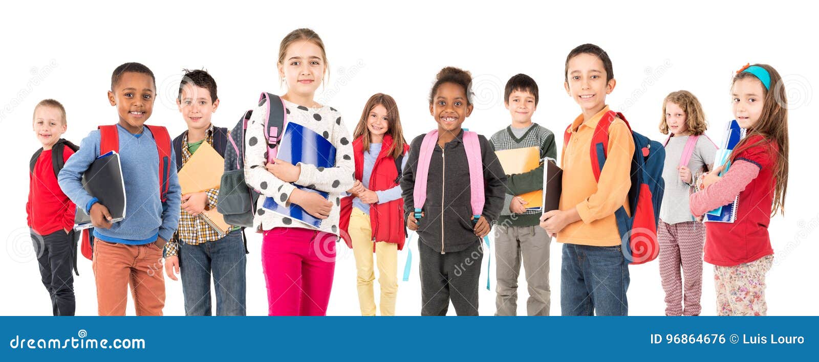 Back to school stock photo. Image of kids, studio, beautiful - 96864676