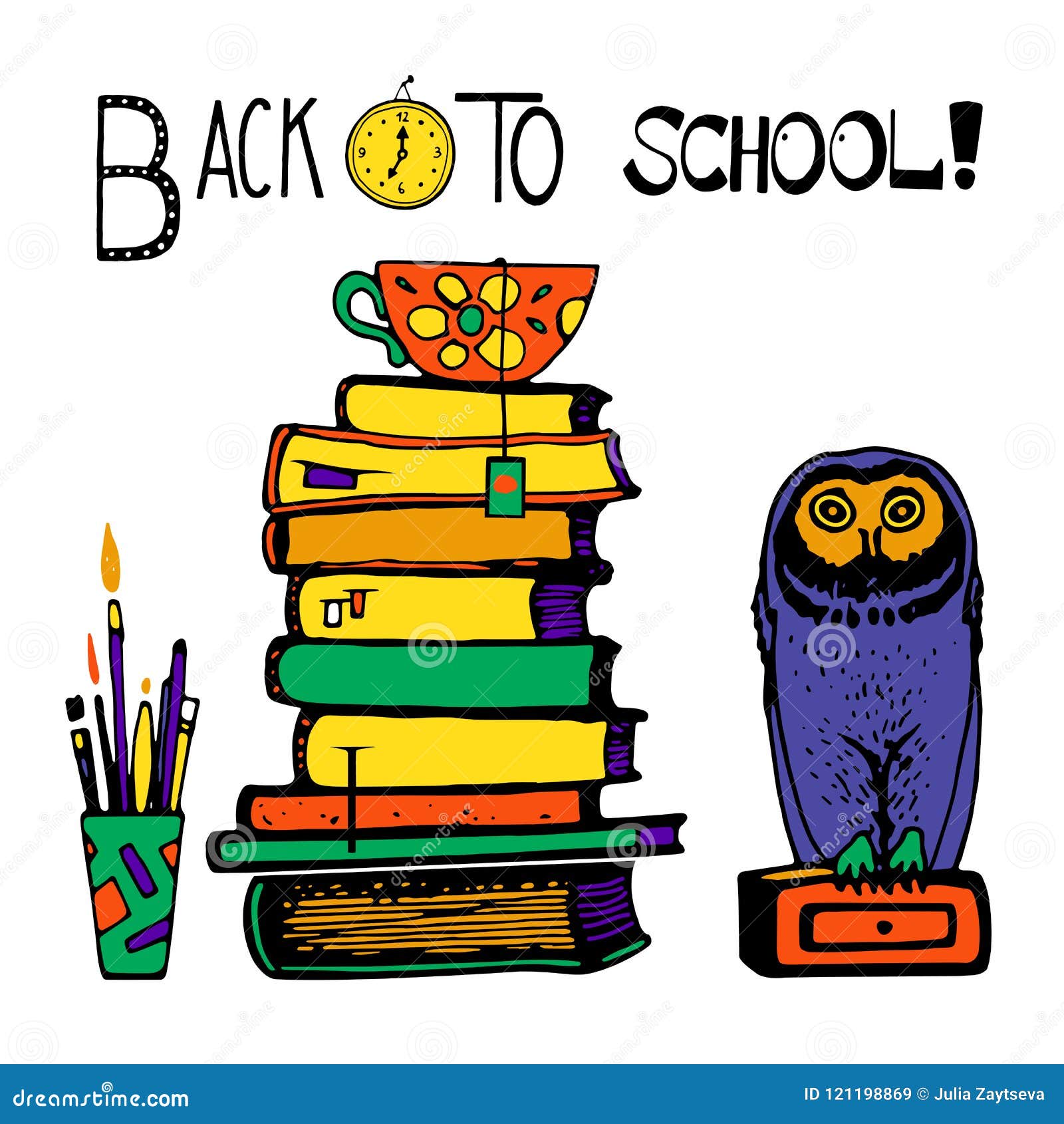 Back to school hand drawn stock illustration. Illustration of school ... Back to school hand drawn stock illustration. Illustration of school ...