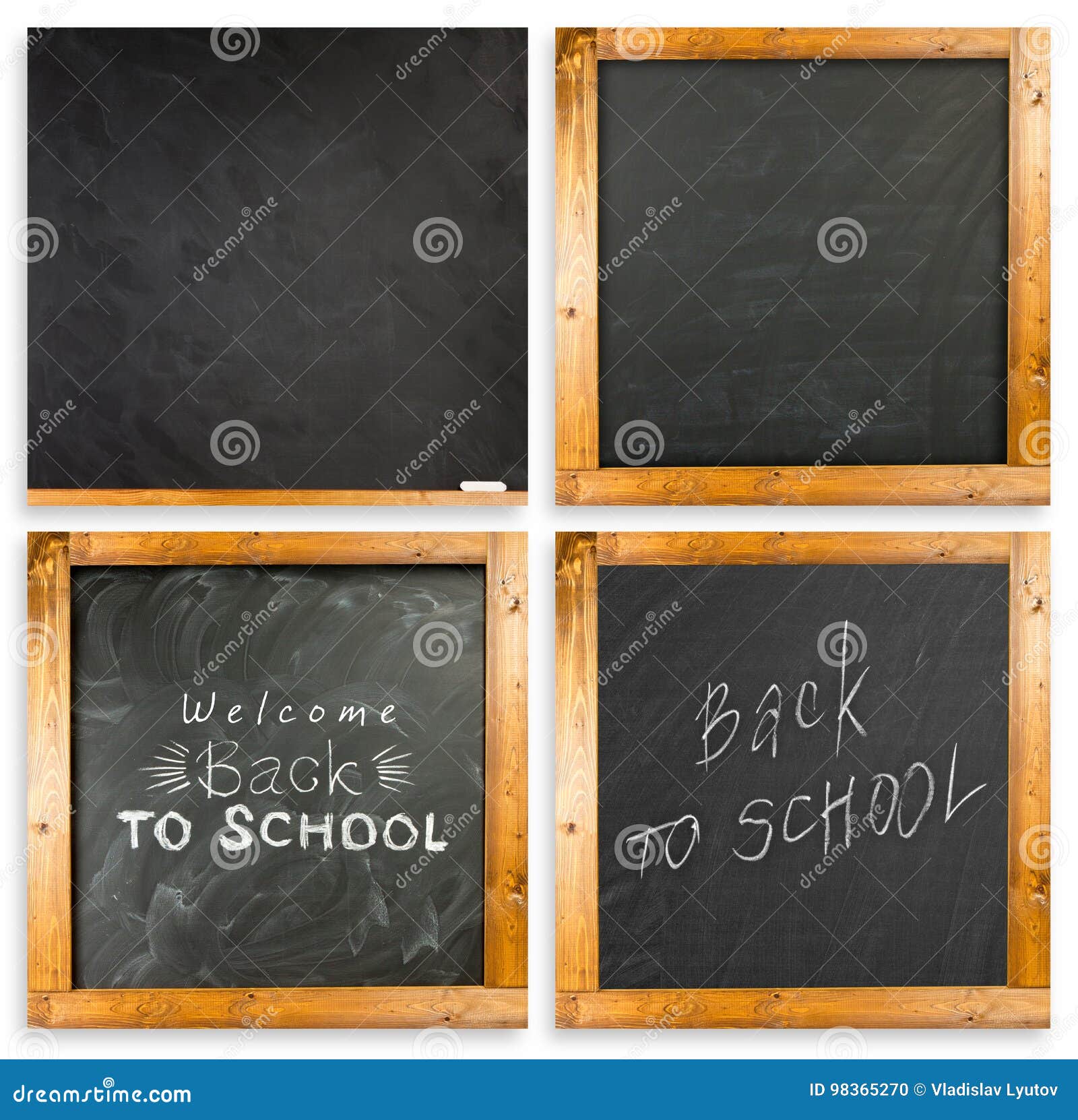 Back To School Handwritten with White Chalk on a Blackboard Stock Photo ...
