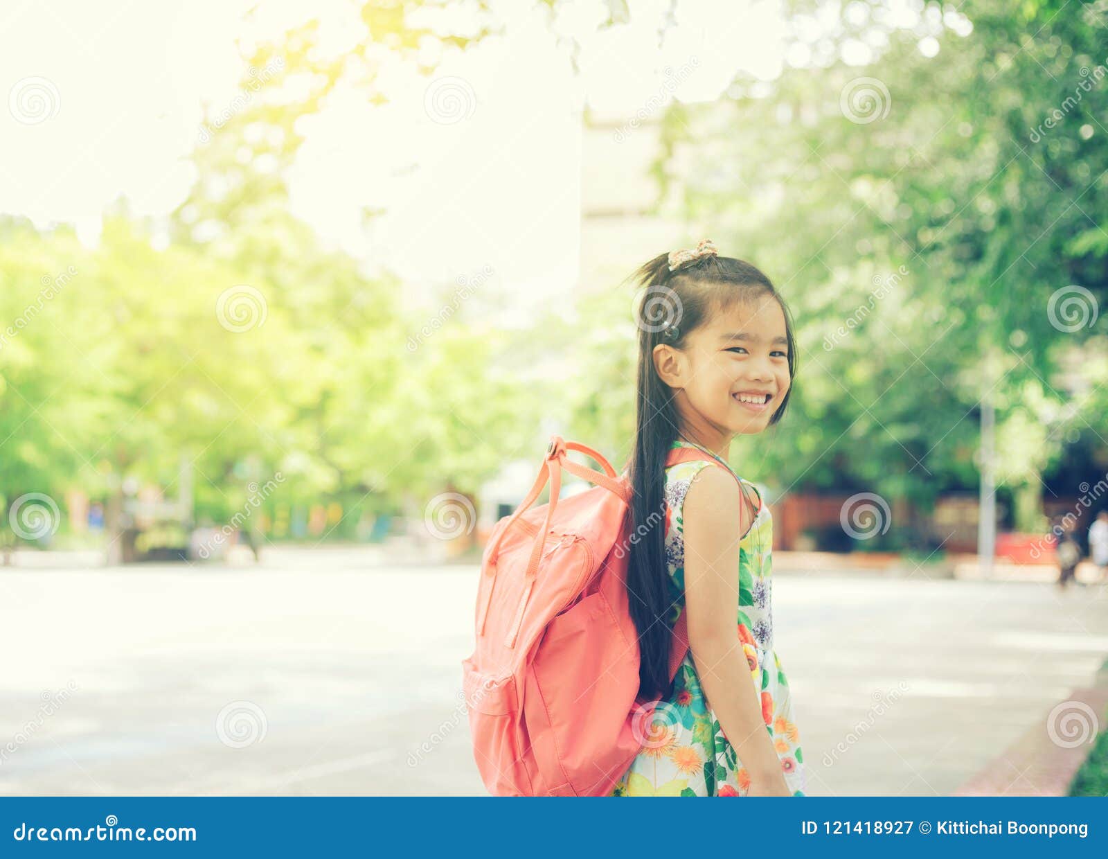Back To School. Happy Smiling Girl from Elementary School Stock Image ...