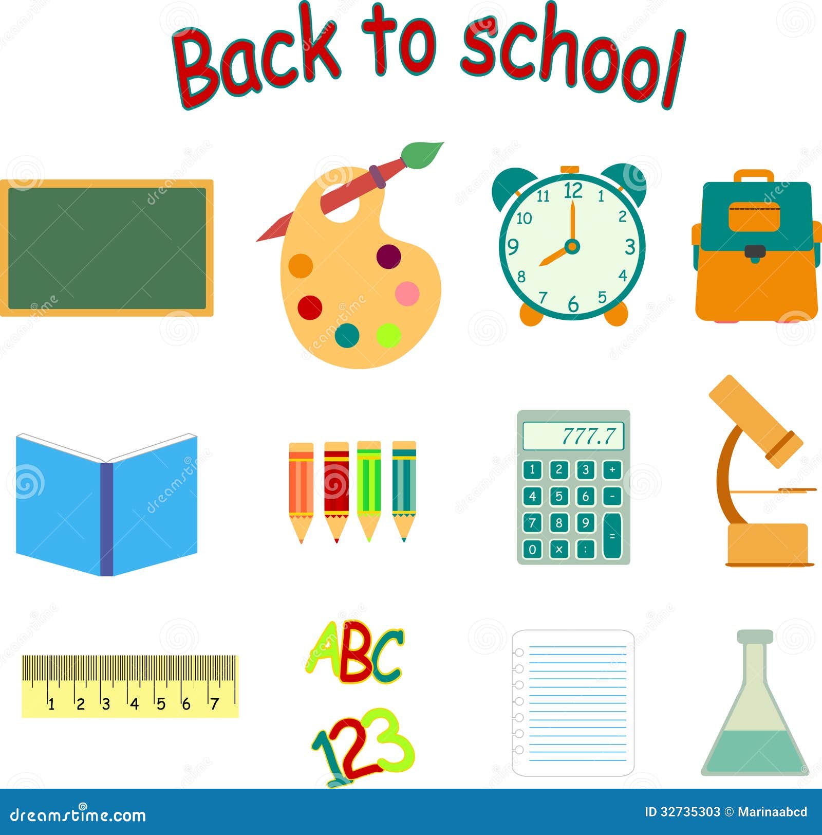 Back to school icon set stock vector. Illustration of icon - 32735303 Back to school icon set stock vector. Illustration of icon - 32735303