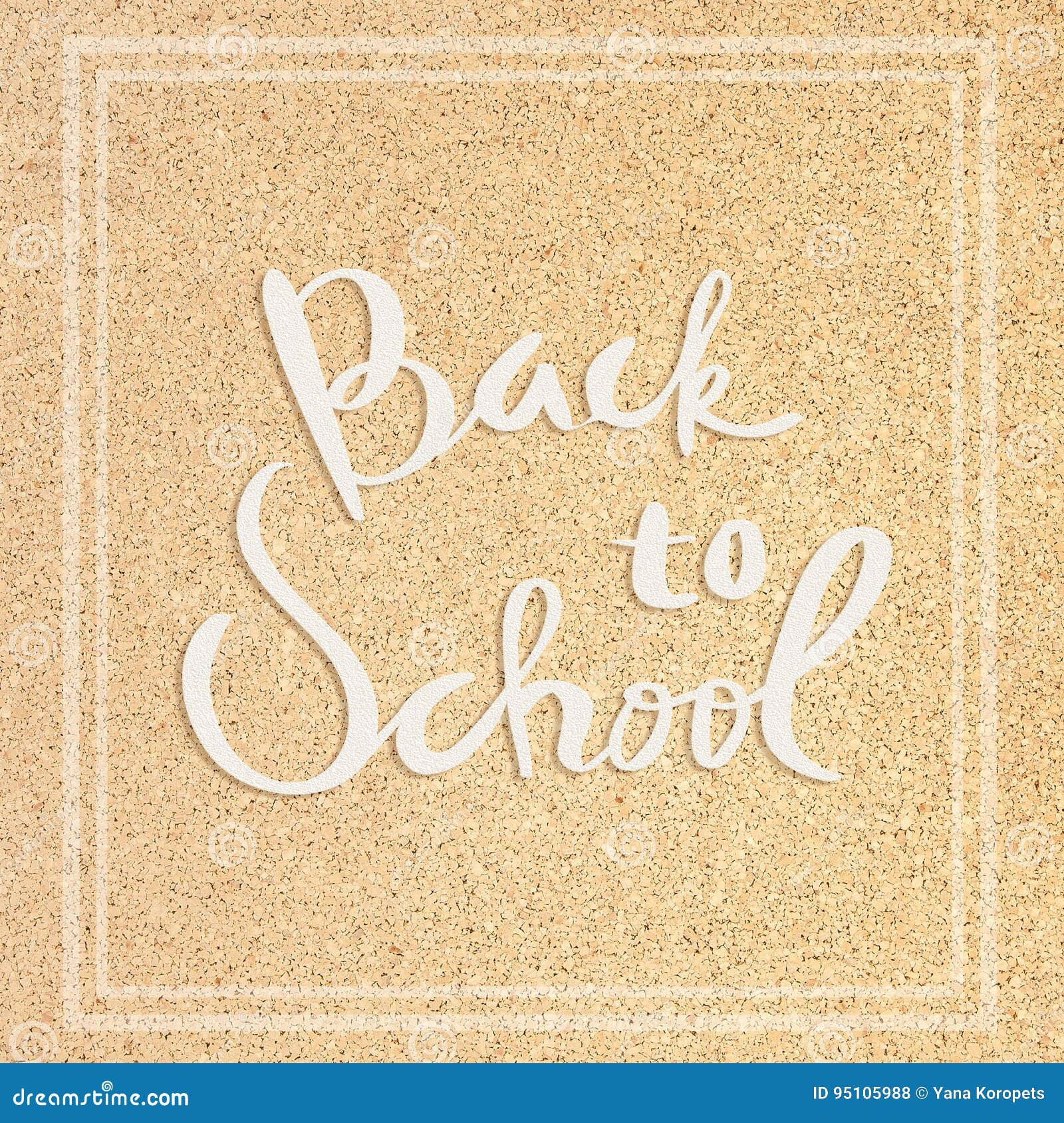 Back To School. Inscription on the Board. Stock Photo - Image of frame ...