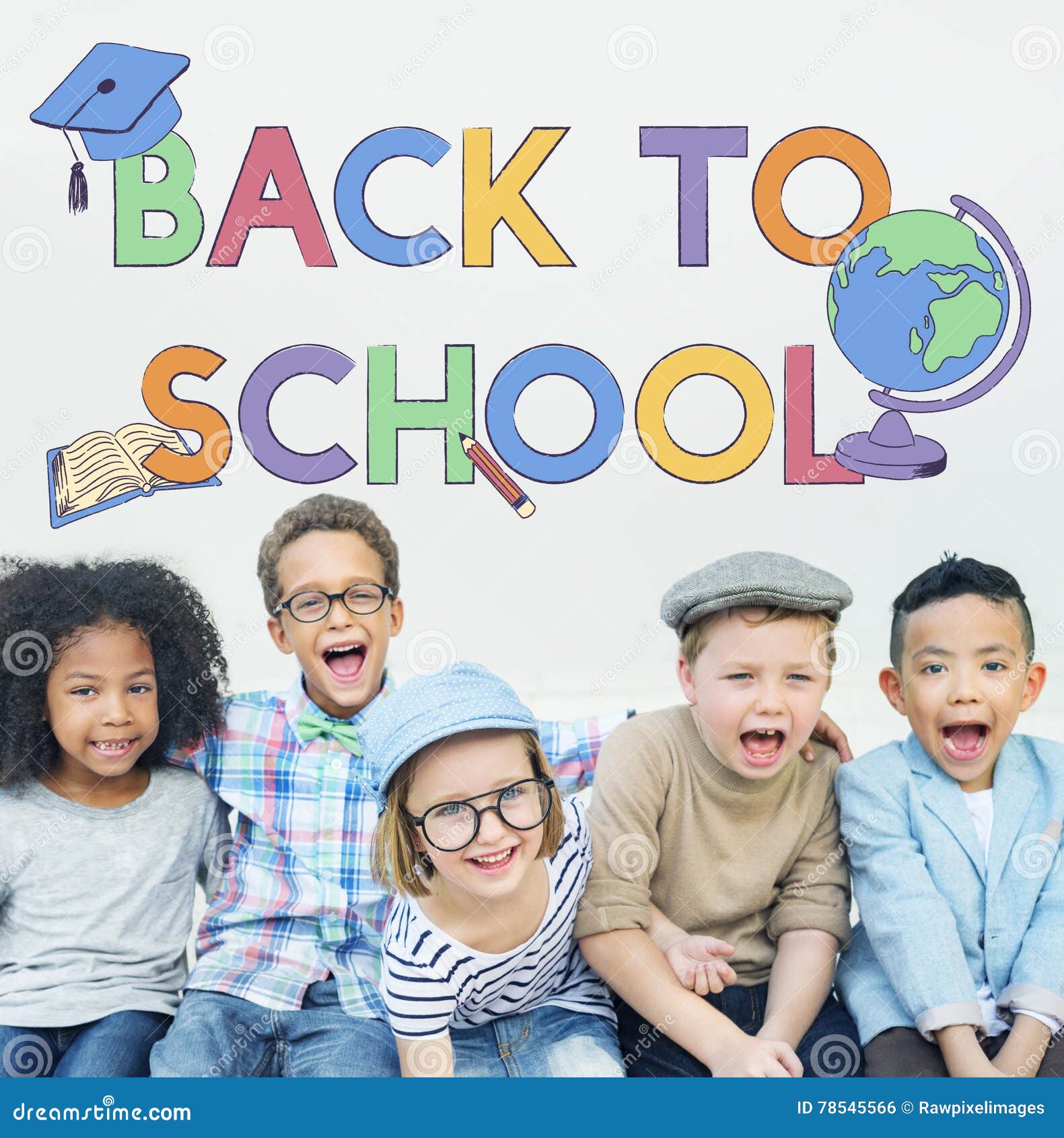 Back To School Kids Education Concept Stock Photo - Image of group ...