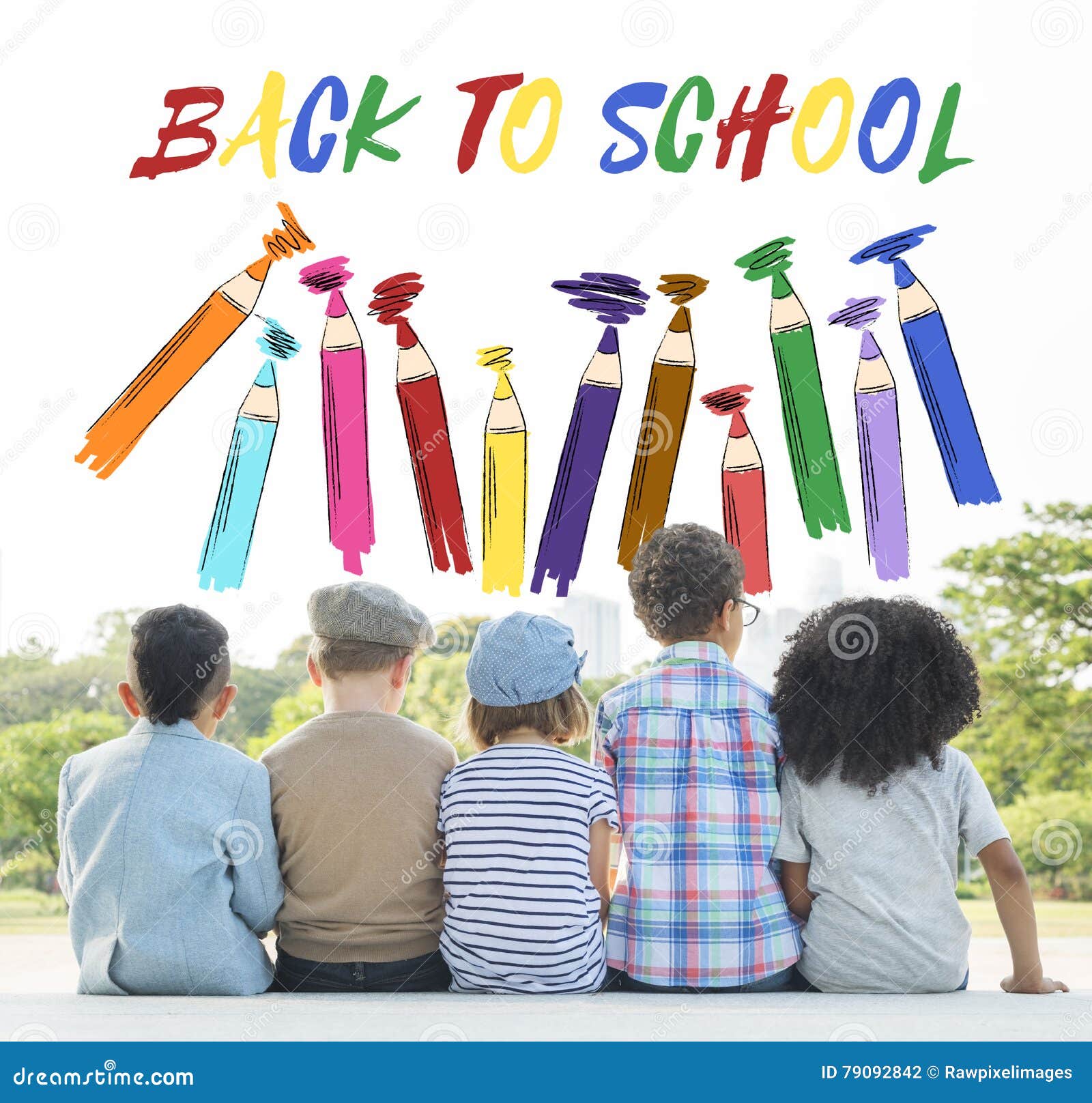 Back To School Kids Education Concept Stock Photo - Image of banner ...