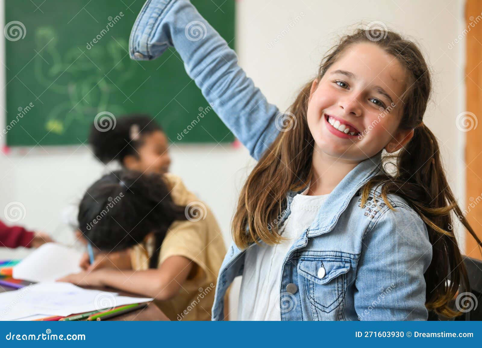 Kids Education Knowledge, Child in Classroom at School Stock Photo ...