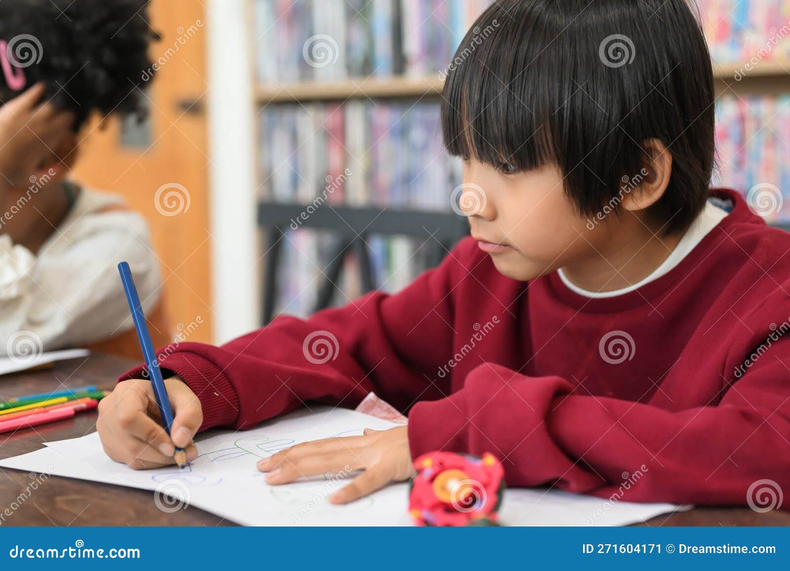Kids Education Knowledge, Child in Classroom at School Stock Image ...