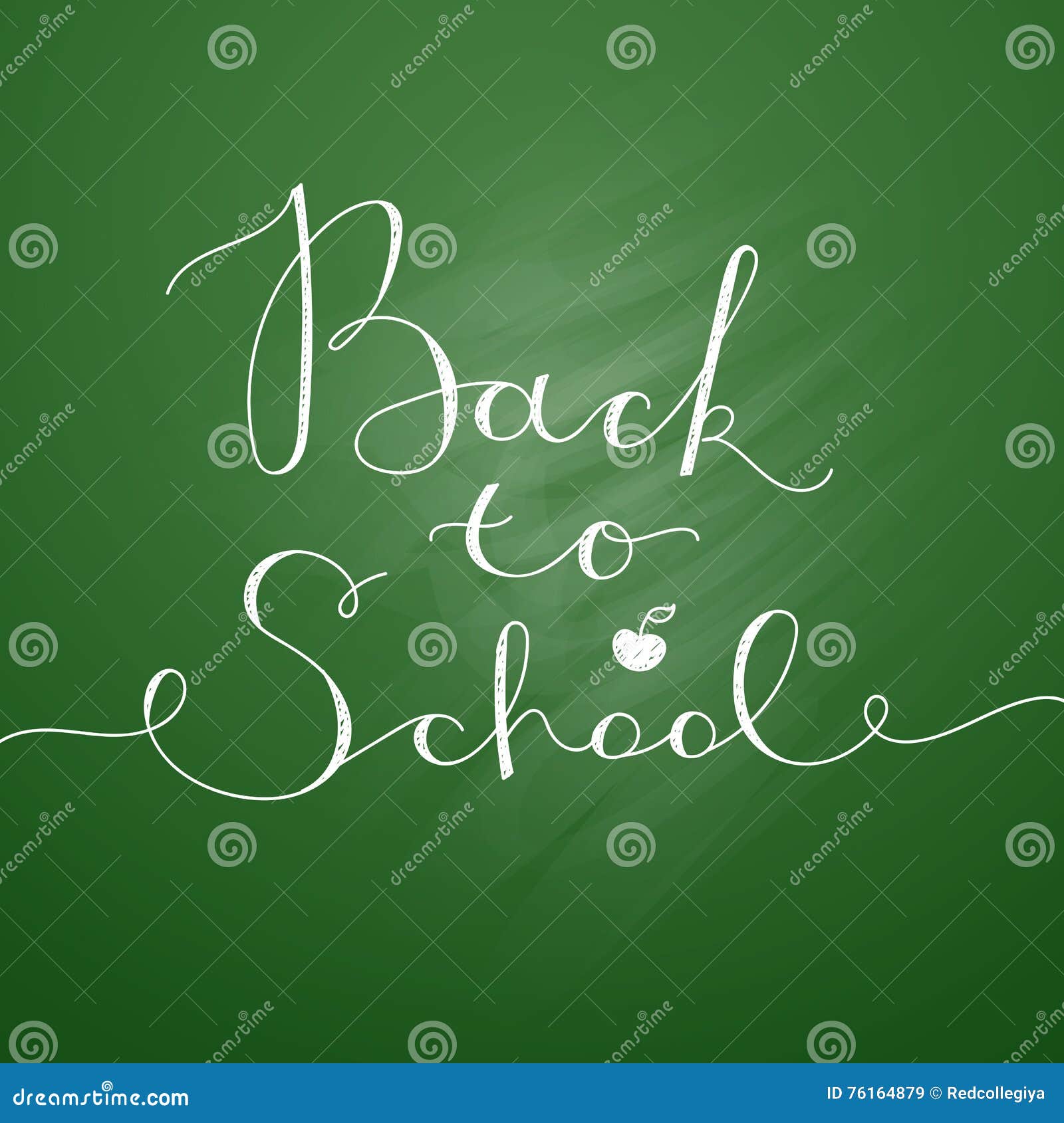Back to school lettering stock vector. Illustration of stained - 76164879