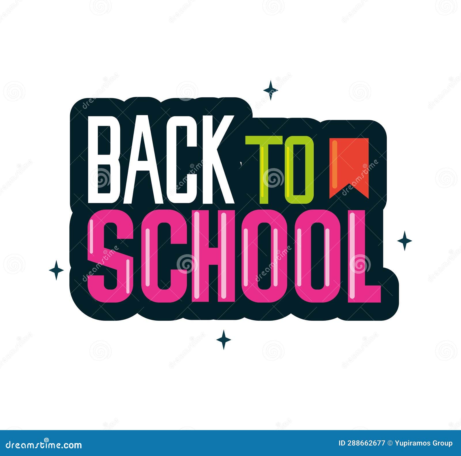 Back To School Lettering Text Stock Illustration - Illustration of ...