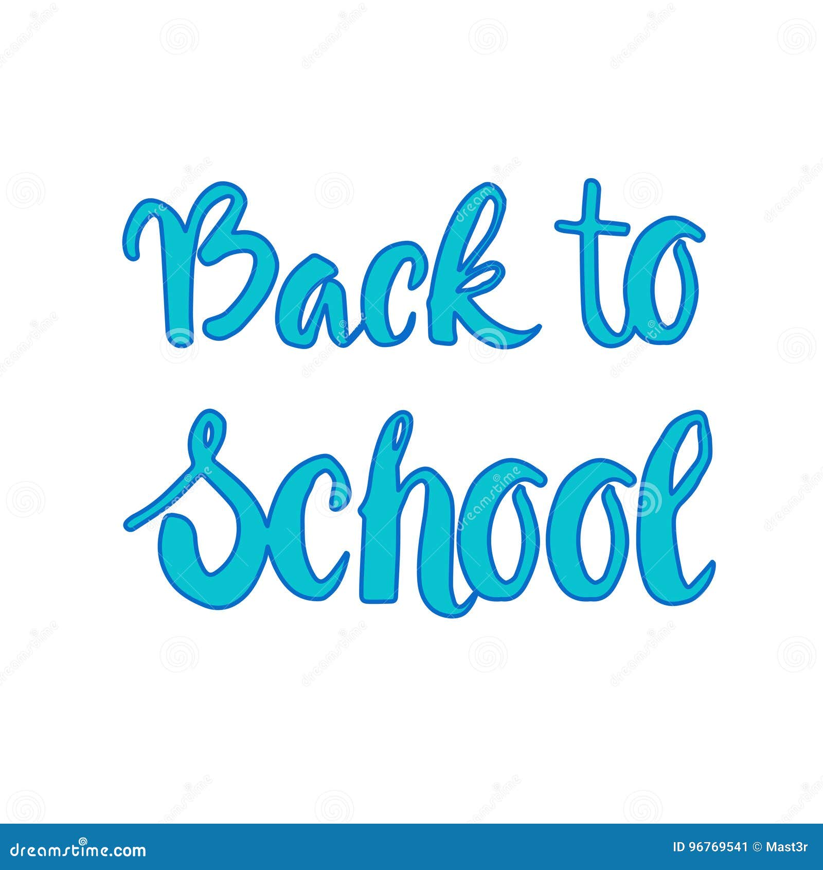 Back To School Logo Colorful Text on White Background Stock Vector ...